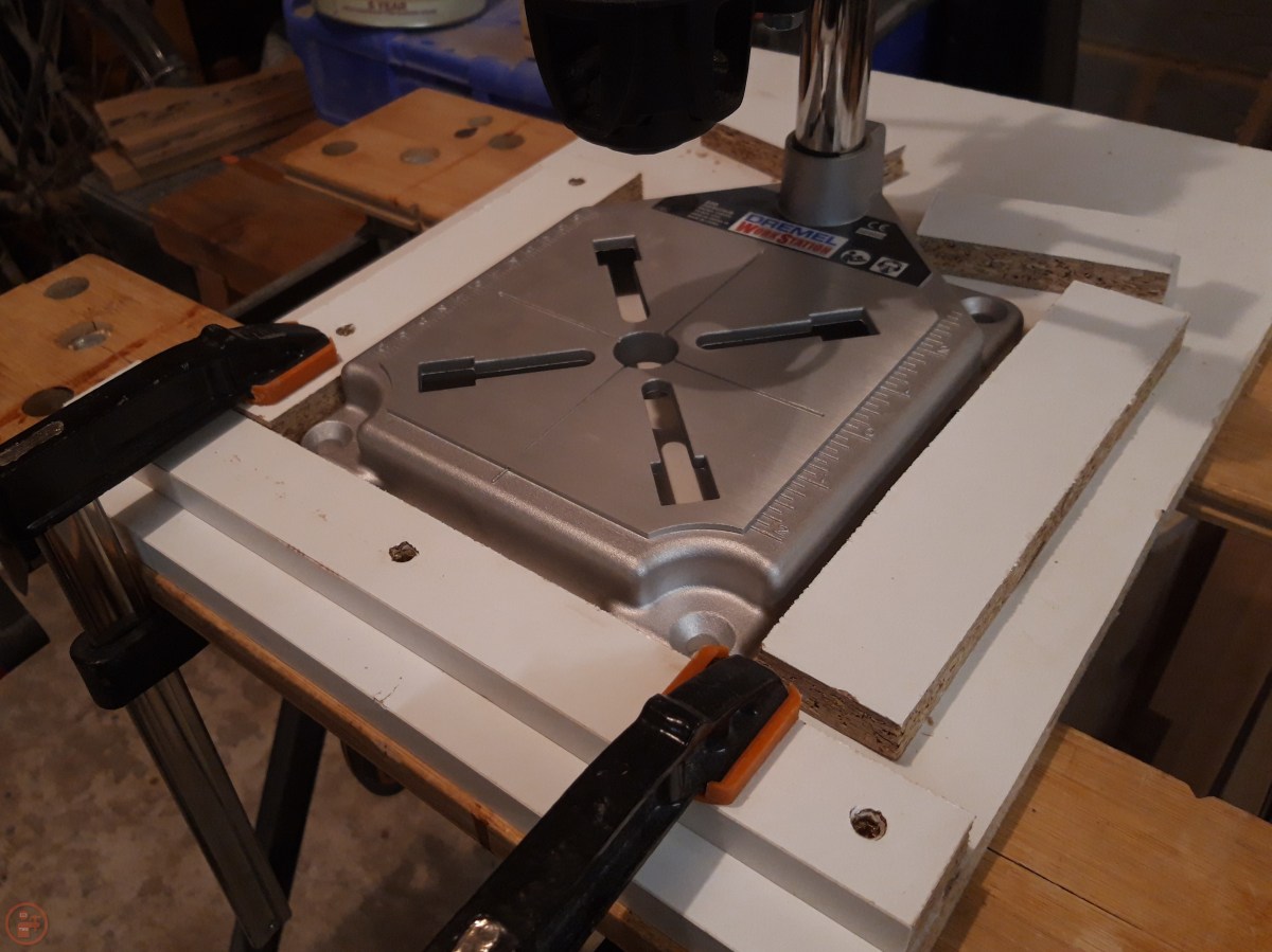 Dremel stand – base and platform – The Woodworking Scientist